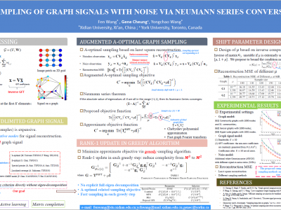 Fast Sampling of Graph Signals with Noise via Neumann Series Conversion ...